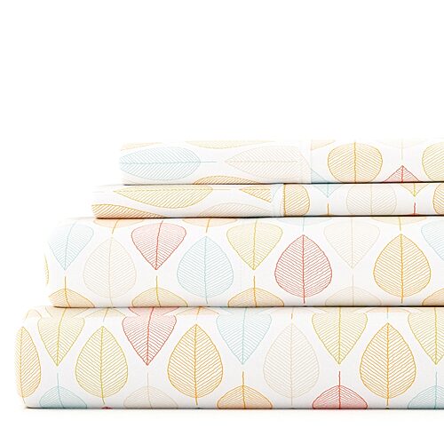 ienjoy Home The Boho & Beyond Premium Ultra Soft Pattern 4-Pc. Sheet Set  California King - Yellow