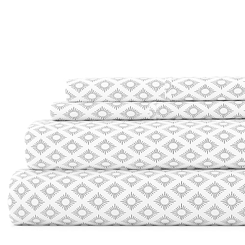 ienjoy Home The Boho & Beyond Premium Ultra Soft Pattern 4-Pc. Sheet Set  Full - Grey
