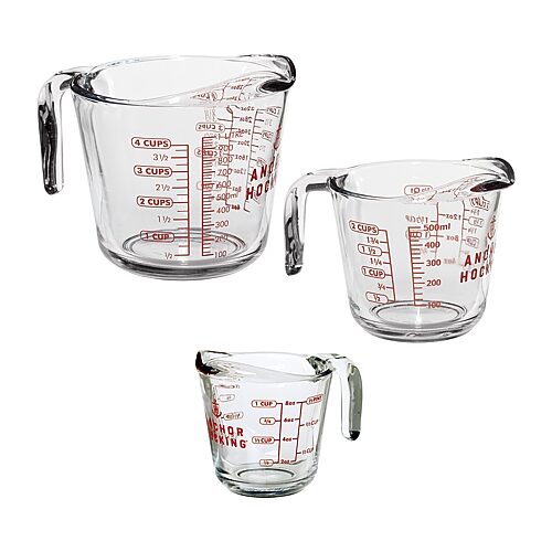 Click here for Anchor Hocking 3-pc. Glass Measuring Cup Set  One... prices