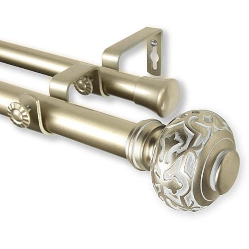 Click here for Rod Desyne Maple Double Curtain Rod  One Size  Yel... prices