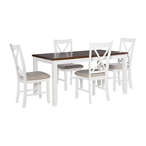 Click here for Janisse 5-Pc Dining Set  One Size  Brown prices