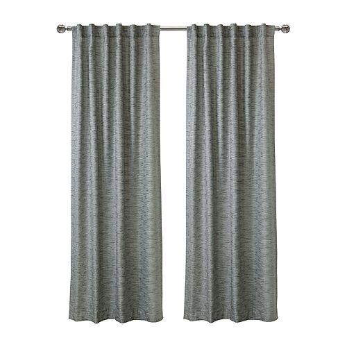 Habitat Odessa Rod Pocket Back Tab Light-Filtering Single Curtain Panel  One Size  Gray
