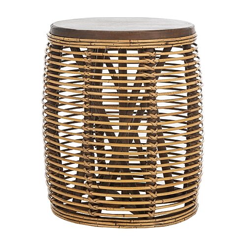 Click here for Maui Wipeable Surface End Table  One Size  Brown prices