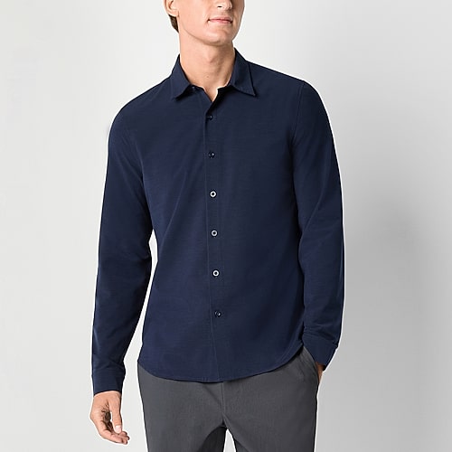 Click here for Stylus Mens Long Sleeve Regular Fit Button-Down Sh... prices