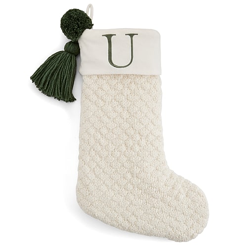 Click here for North Pole Trading Co. Ivory Knit Monogram Christm... prices