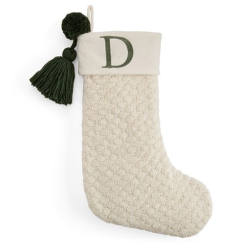 Click here for North Pole Trading Co. Ivory Knit Monogram Christm... prices