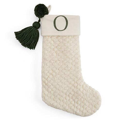 Click here for North Pole Trading Co. Ivory Knit Monogram Christm... prices