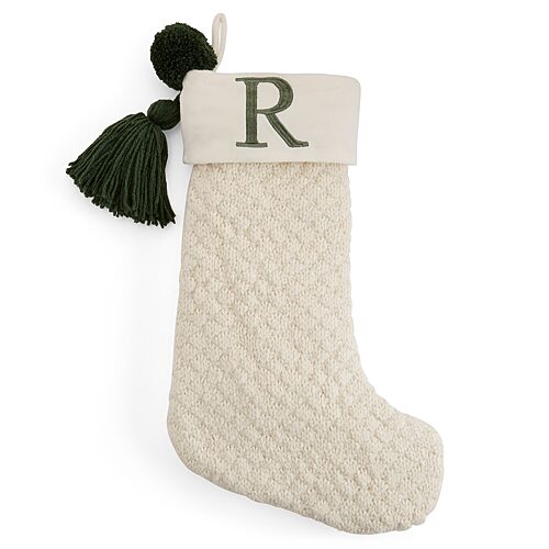 Click here for North Pole Trading Co. Ivory Knit Monogram Christm... prices