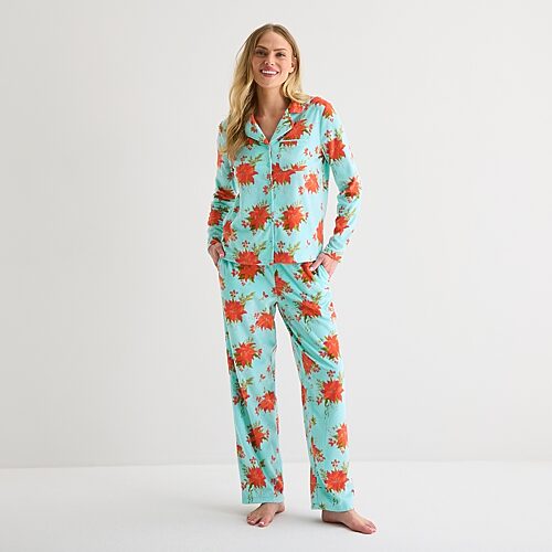 Click here for Adonna Womens Fleece Long Sleeve 2-pc. Pajama Set... prices