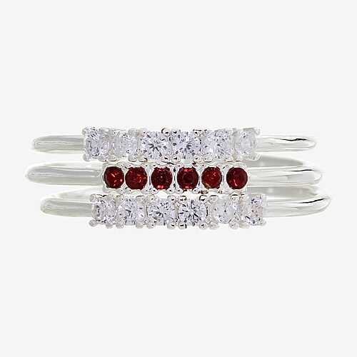 Click here for Sparkle Allure Birthstone Womens Red Cubic Zirconi... prices