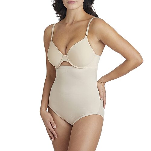 Underscore Tummy Tux Hi Waist Control Brief  Xx-large  Beige