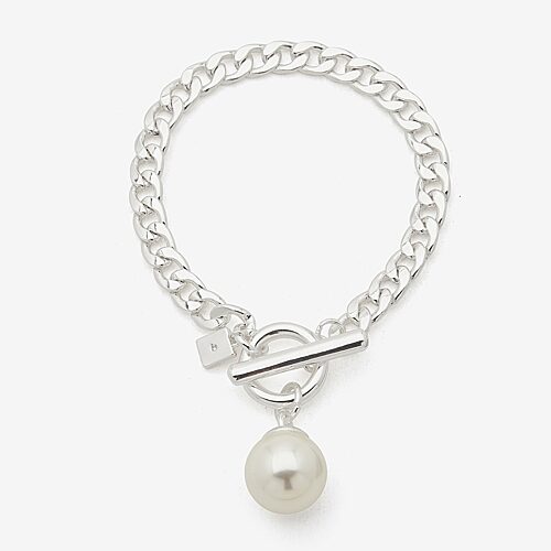Click here for Worthington Silver Tone Simulated Pearl Womens Cur... prices