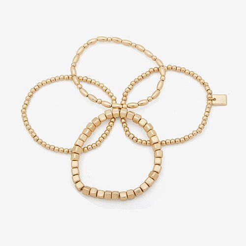 Click here for a.n.a Gold Tone Womens 4-pc. Bracelet Set  One Siz... prices