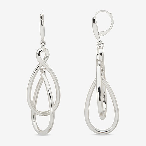 Click here for Worthington Silver Tone Orbital Womens Infinity Dr... prices