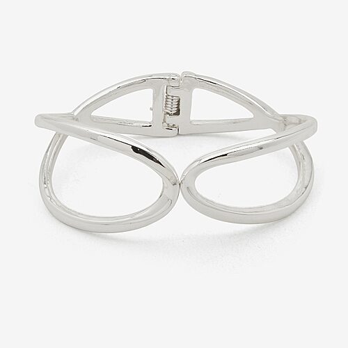 Click here for Worthington Silver Tone Twisted Womens Cuff Bracel... prices