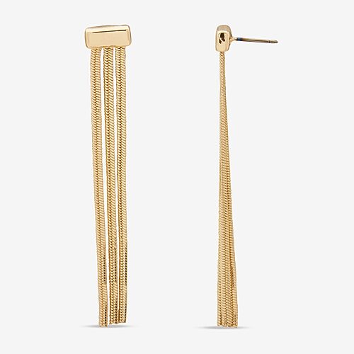 Click here for Worthington Snake Chain Linear Womens Drop Earring... prices