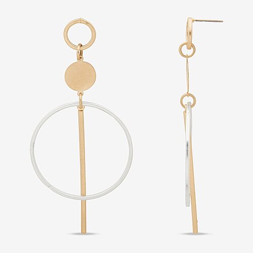 Click here for a.n.a Two Tone Circle Linear 86.4mm Womens Drop Ea... prices