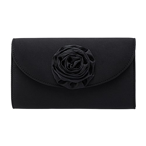 Click here for N By Nina Frily Rosette Emebellished Flap Clutch E... prices