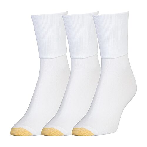 Click here for Gold Toe Casual Womens Multi-Pack 3 Pair Turncuff... prices
