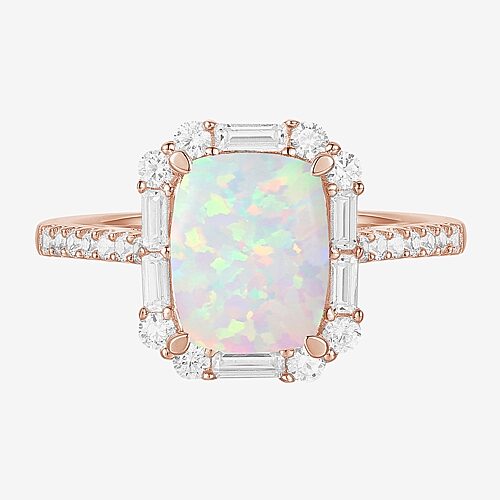 Click here for Womens Gemstone Sterling Silver Halo Side Stone Co... prices