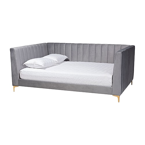 Click here for Oksana Tufted Daybed  One Size  Gray prices