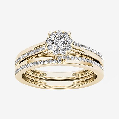Click here for 1/3 CT.T.W. Natural Diamond 10K Yellow Gold Round... prices