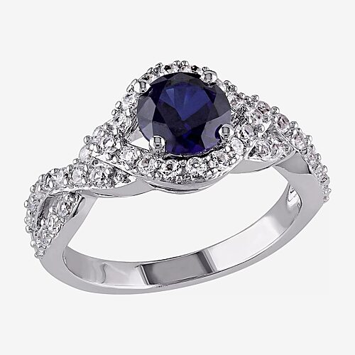 Click here for Modern Bride Gemstone Womens Lab Created Blue Sapp... prices