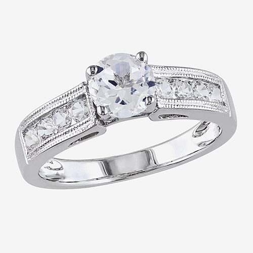 Click here for Modern Bride Gemstone Womens Lab Created White Sap... prices