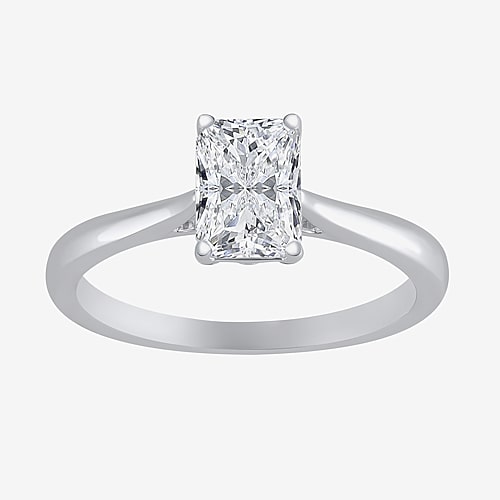 Click here for 1 CT. Lab-Grown (G / VS2) Diamond Radiant-cut Soli... prices