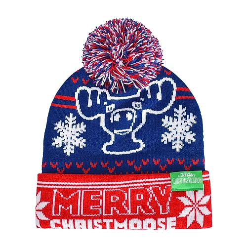 Click here for Merry Christmoose Mens Beanie  One Size  Blue prices