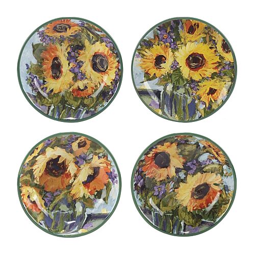 Click here for Certified International Sunflower Bouquet 4-pc. Ea... prices