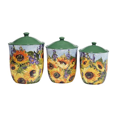 Click here for Certified International Sunflower Bouquet 3-pc. Ca... prices