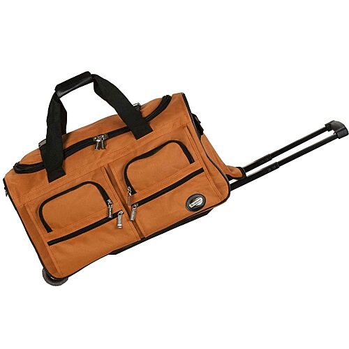 Click here for Rockland 22 Carry-On Rolling Duffle Bag - Orange prices