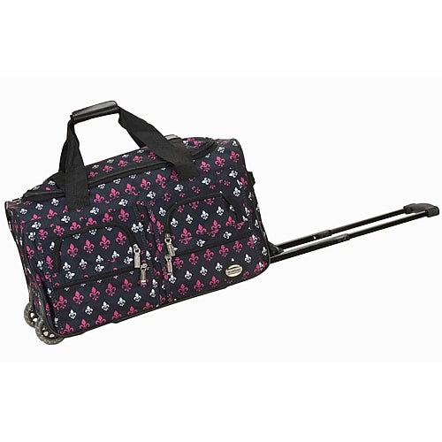 Click here for Rockland 22 Carry-On Rolling Duffle Bag - Fleur de... prices