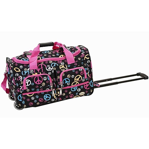 Click here for Rockland 22 Carry-On Rolling Duffle Bag - Peace Si... prices