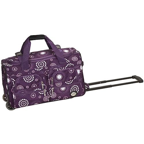 Click here for Rockland 22 Carry-On Rolling Duffle Bag - Purple P... prices