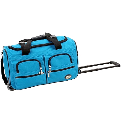 Click here for Rockland 22 Carry-On Rolling Duffle Bag - Turquois... prices