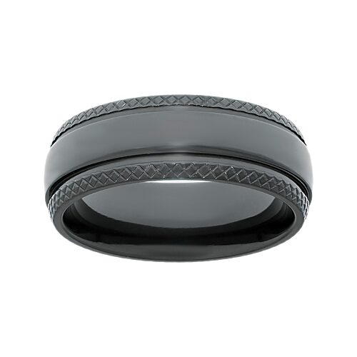 Click here for Mens Black Zirconium Wedding Band  10  Black prices
