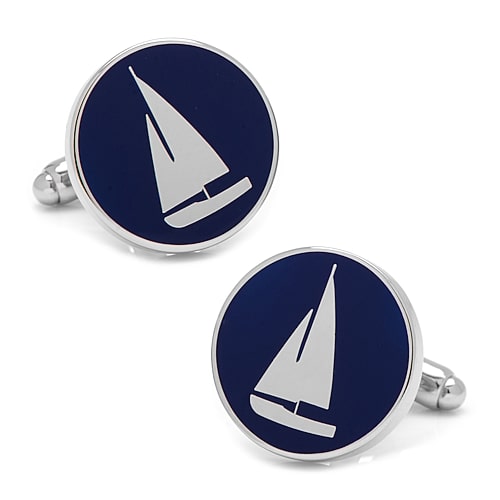 Click here for Sailboat Cuff Links  One Size  Blue prices