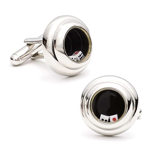 Dice Game Cufflinks - Silver