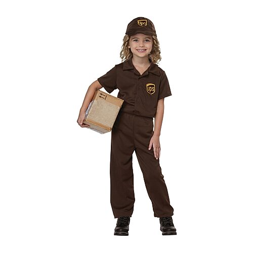 Click here for Toddler Unisex Ups Driver Costume  3t-4t  Brown prices