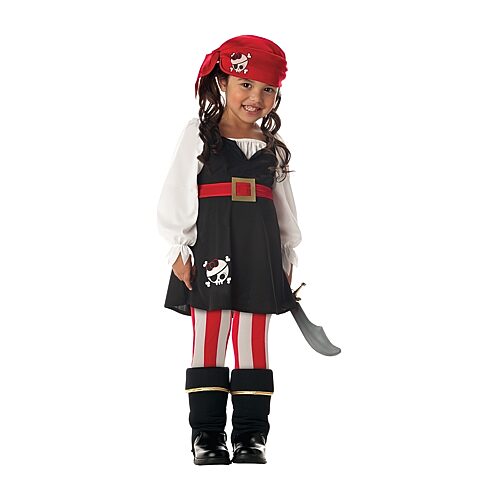 Click here for Toddler Girls Precious Lil Pirate Costume  4-6  Bl... prices