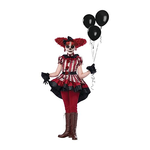 Click here for Little & Big Kid Girls Wicked Clown Costume  X-lar... prices