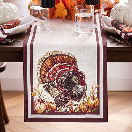 Click here for Elrene Home Fashions Autumn Heritage Turkey Engine... prices
