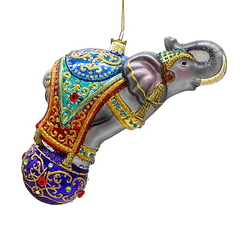 Click here for Kurt Adler 7-Inch Bellissimo Glass Elephant Christ... prices
