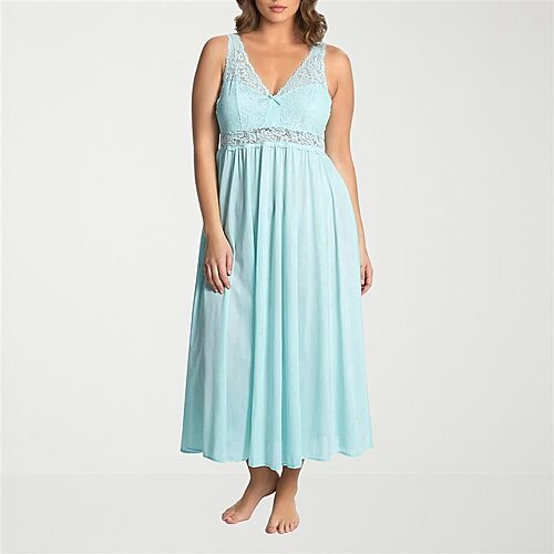 Click here for Exquisite Form Womens Plus Sleeveless V Neck Night... prices