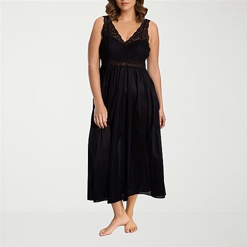 Click here for Exquisite Form Womens Plus Sleeveless V Neck Night... prices