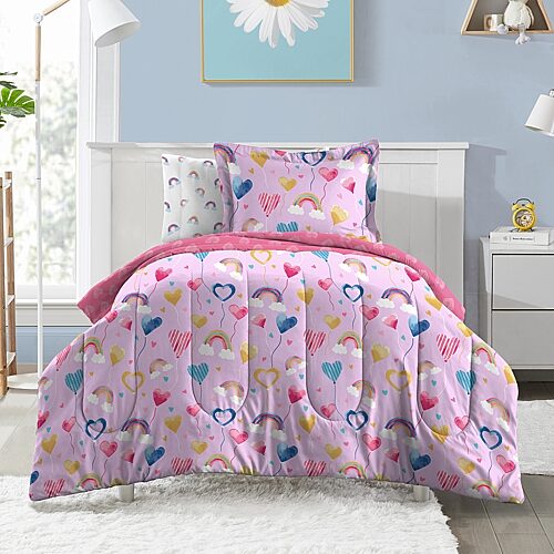 Click here for Dream Factory Balloon Hearts Reversible 5-Pc. Comf... prices
