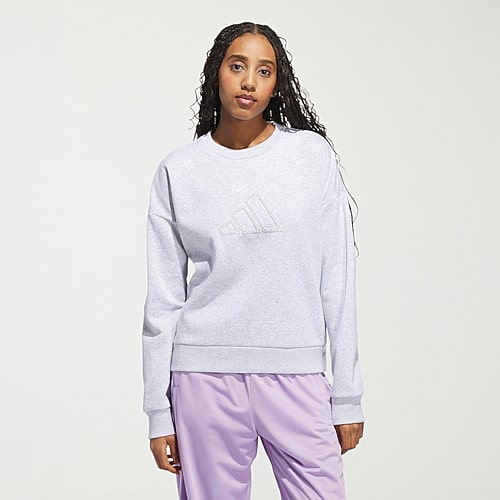 Click here for adidas Womens Faux-Pearl Logo Crewneck Sweatshirt... prices