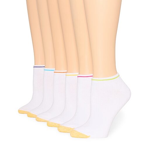 Click here for Gold Toe Womens 6 Pair Low Cut Socks  10-12  White prices
